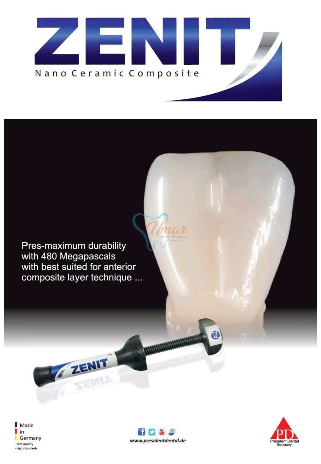 ZENIT Nano Ceramic Composite PD Germany - Umar Dental Emporium